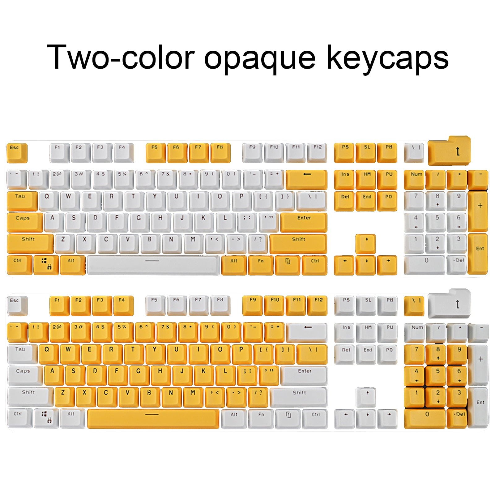 Lifetechs 104Pcs Keyboard Keycaps Ergonomic Design Bright Color Fade ...
