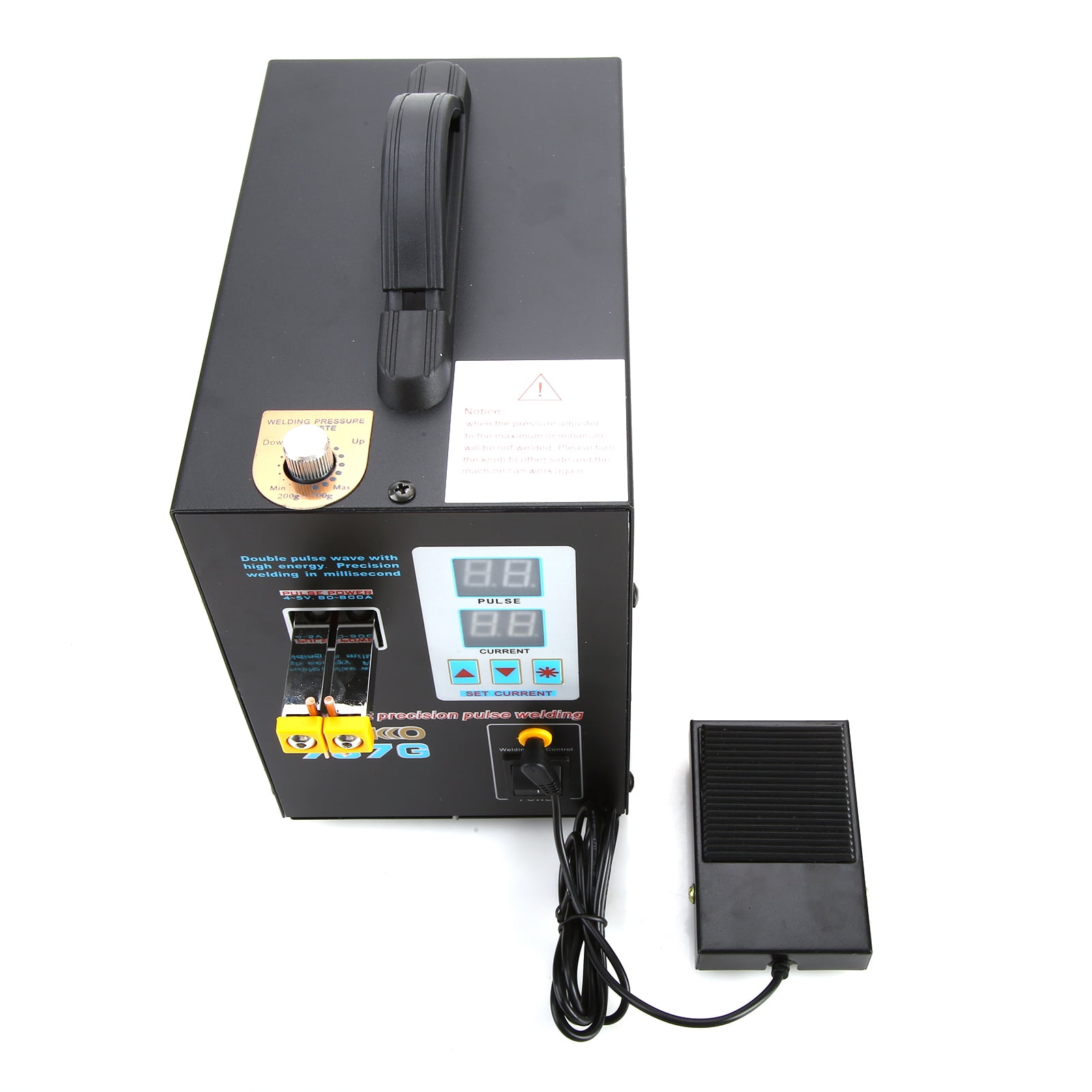 Lifetechs 110V 737G 18650 Battery Spotwelder Double Display Dual Pulse ...