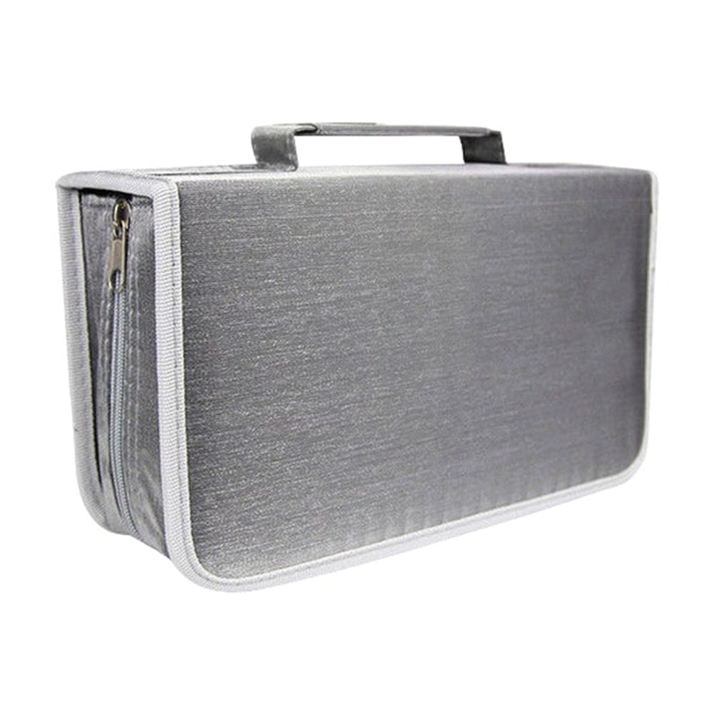 Lifetechs 128 Discs DVD CD Holder Zipper Album Storage Case Wallet ...