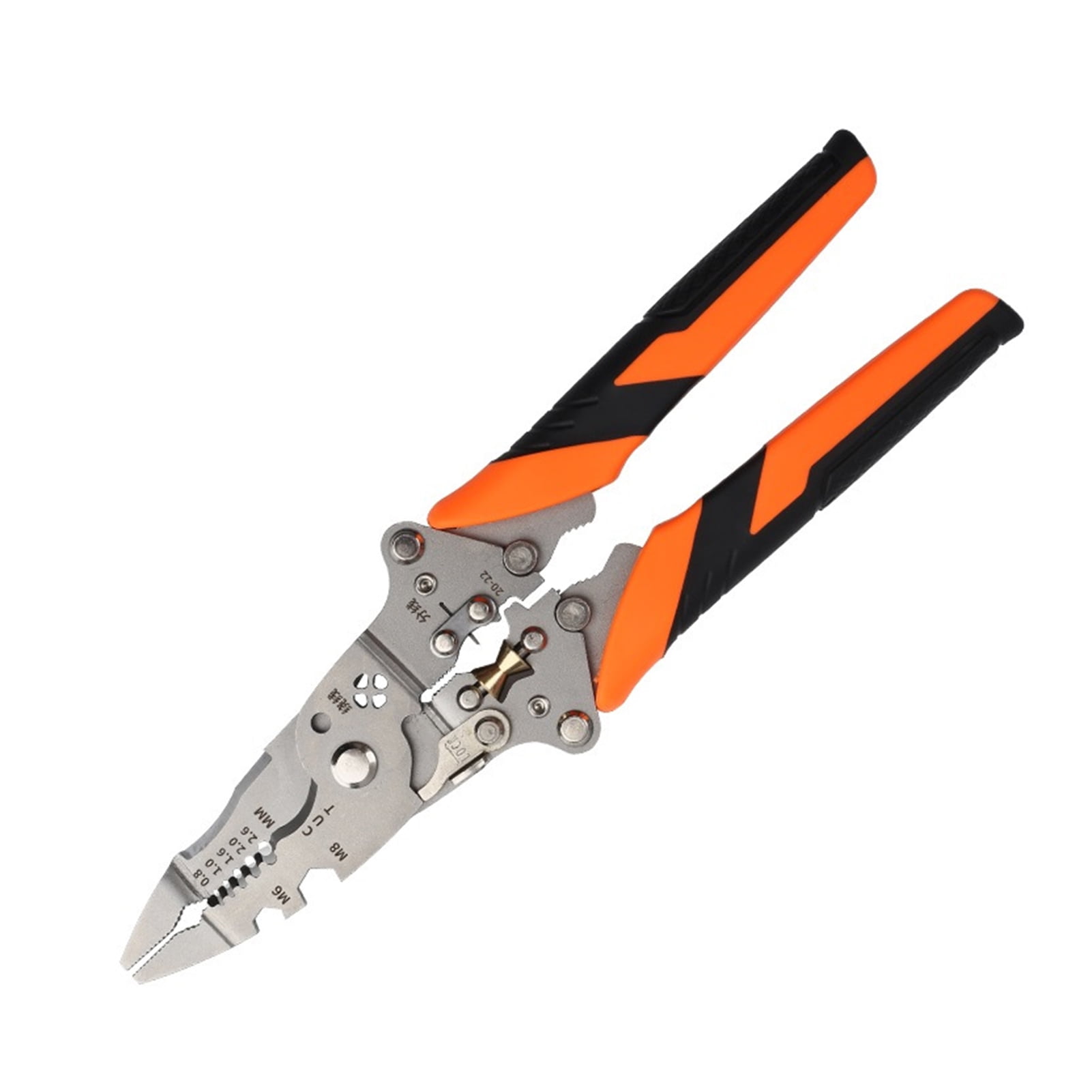 Lifetechs 1Pcs 14-in-1 Wire Stripper with Ergonomic Handle Foldable ...