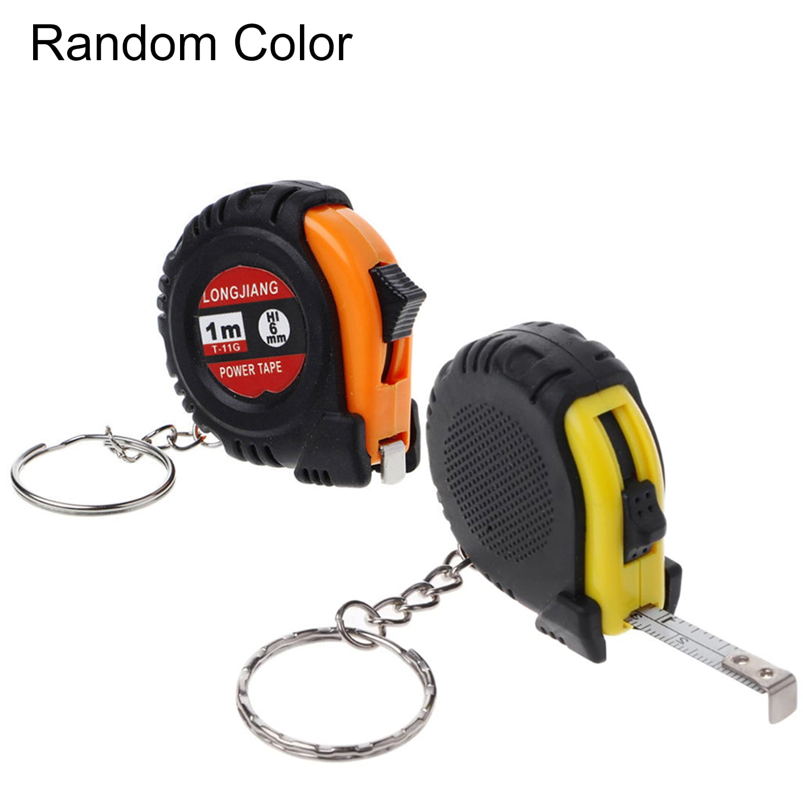 Lifetechs 1m Retractable Ruler Steel Tape Measure Key Chain Mini Pocket ...