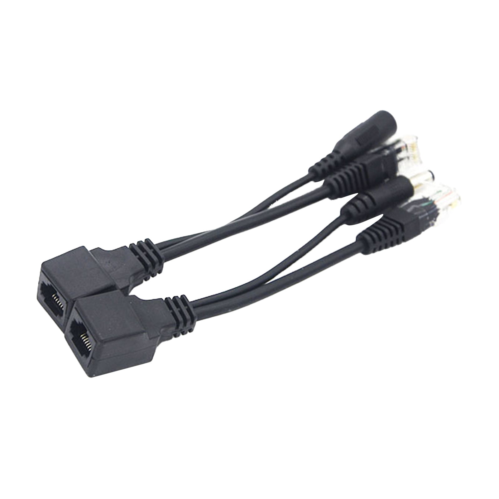Lifetechs 2Pcs POE Adapter Plug and Play 12V PVC Power Over Ethernet ...