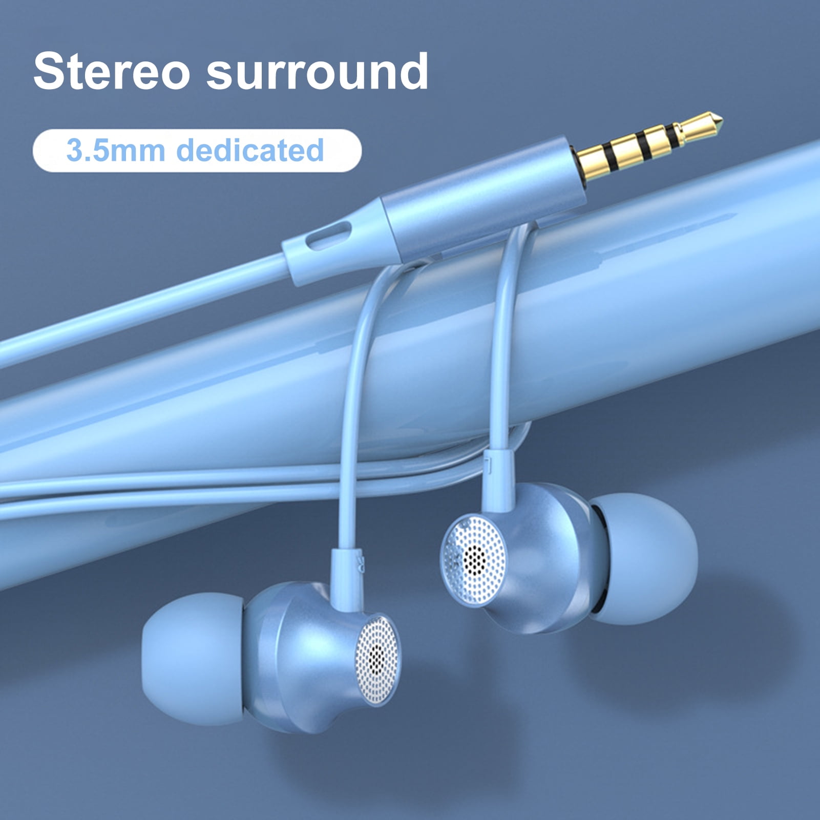 Lifetechs 3.5mm Wired Earbuds Intelligent Noise Reduction HD-compatible ...