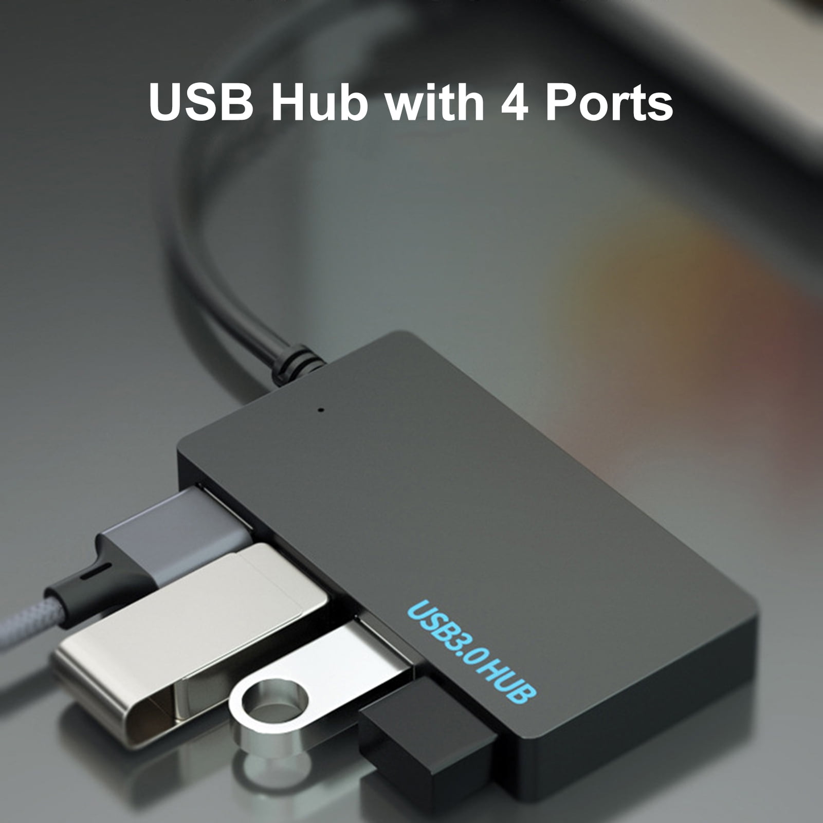 Lifetechs 4-Port USB 3.0 Hub Ultra-Thin Expand PC Connectivity Extra ...