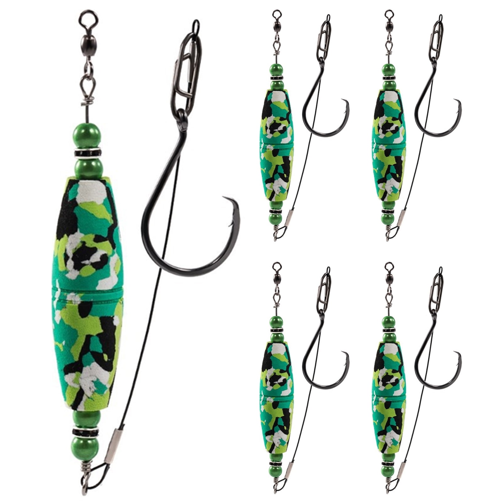 Lifetechs 5 Pcs Catfish Float Rig Kit with Sharp Hook Crane Swivel ...