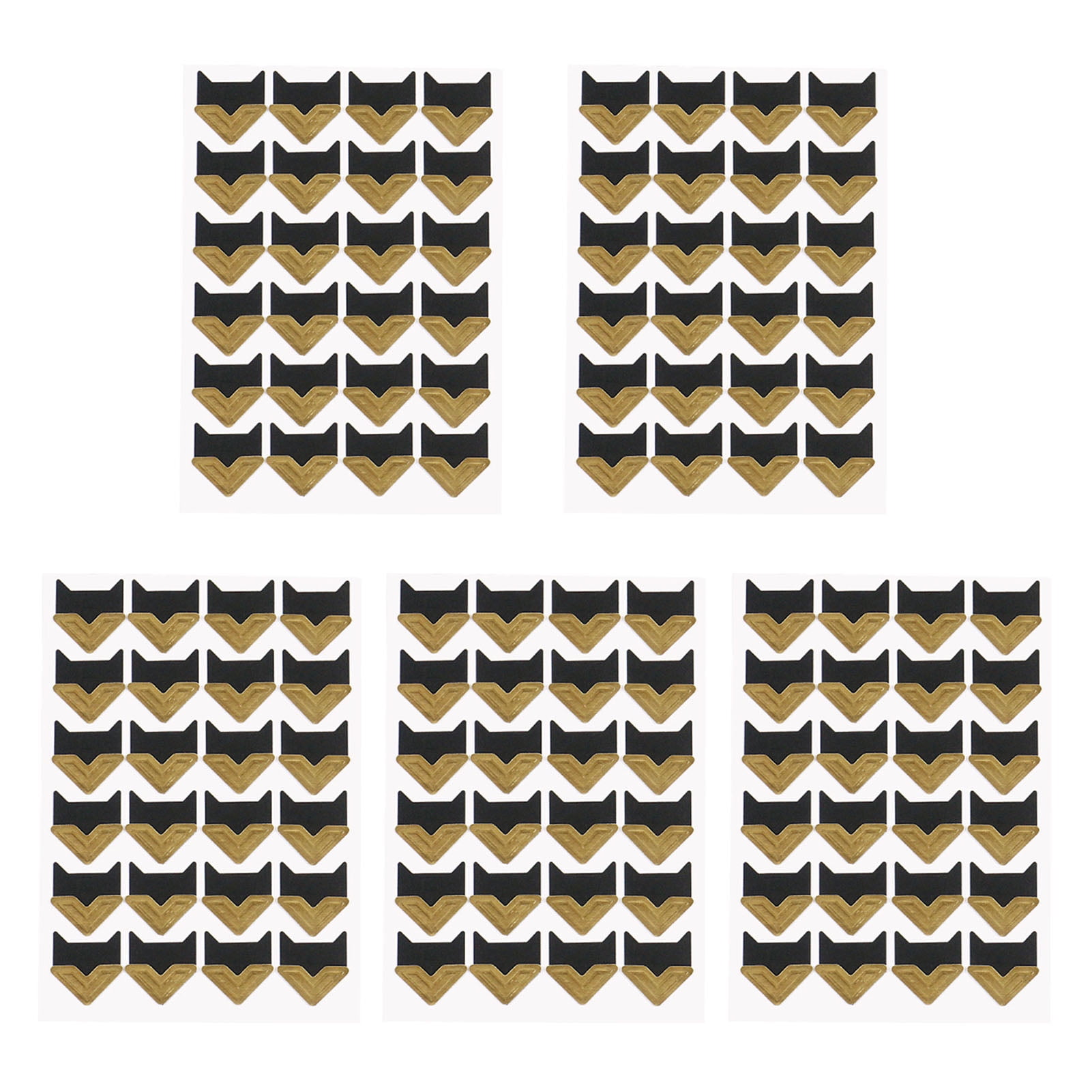 Lifetechs 5 Sheets Photo Corner Sticker Self-Adhesive Acid Free Vintage ...