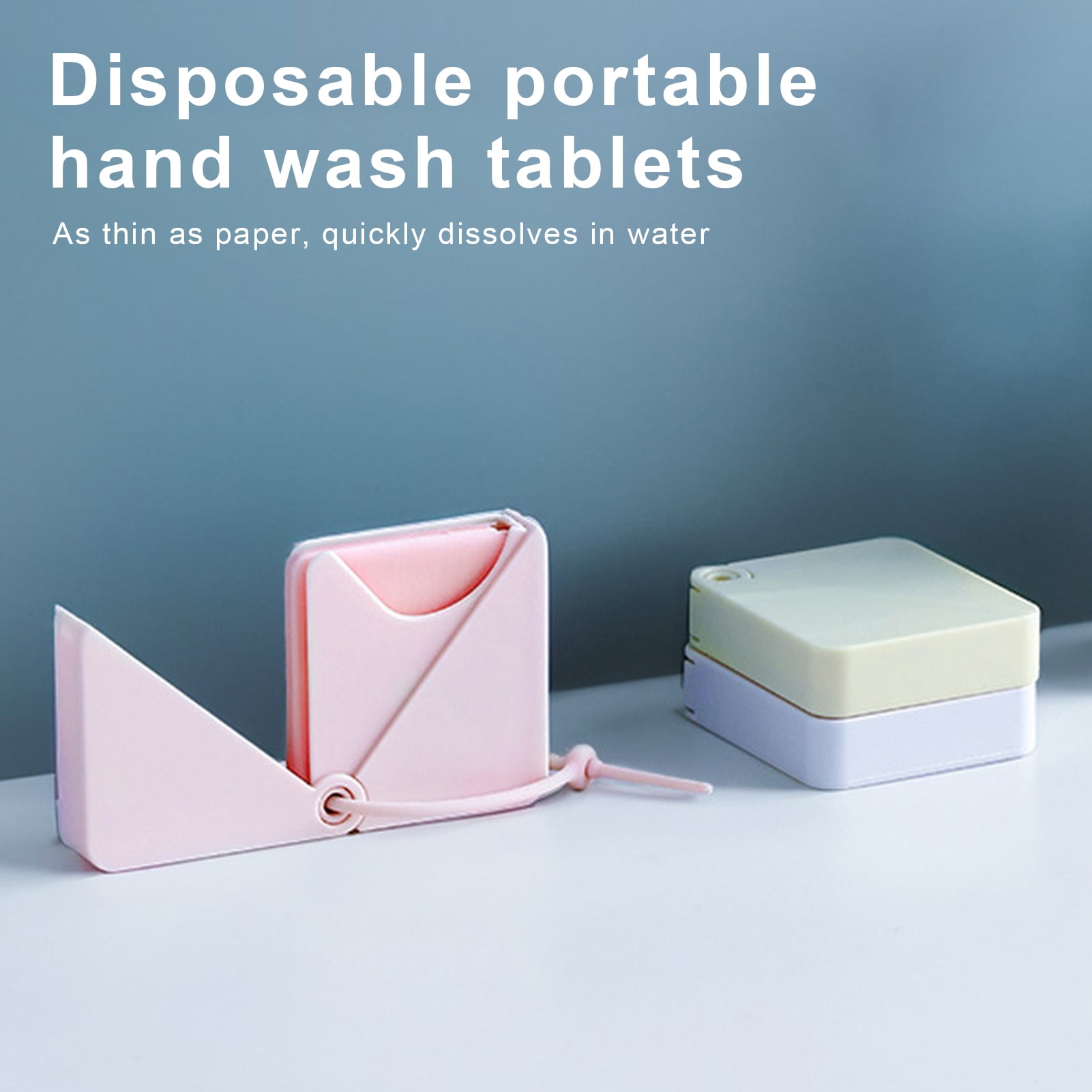 Lifetechs 50 Pcs Dissolvable Paper Soap Sheets with Water-Resistant ...