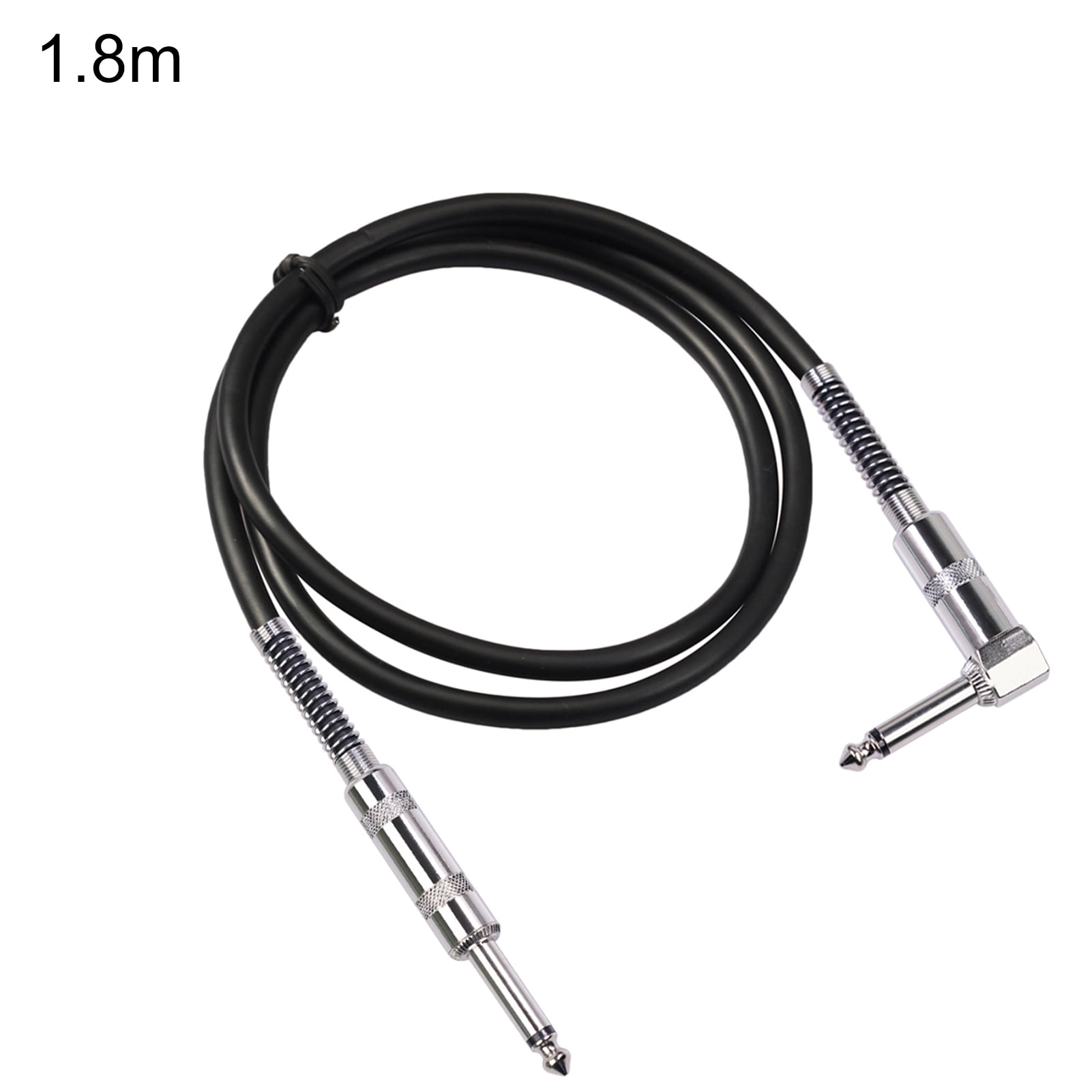 Lifetechs 6.35 Electric Guitar Cable Straight to Right Angle Noiseless ...
