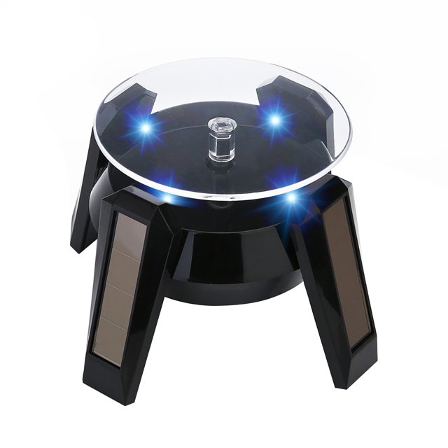 Lifetechs Airship UFO Rotating Display Stand 360 Degrees Solar Dual Use ...