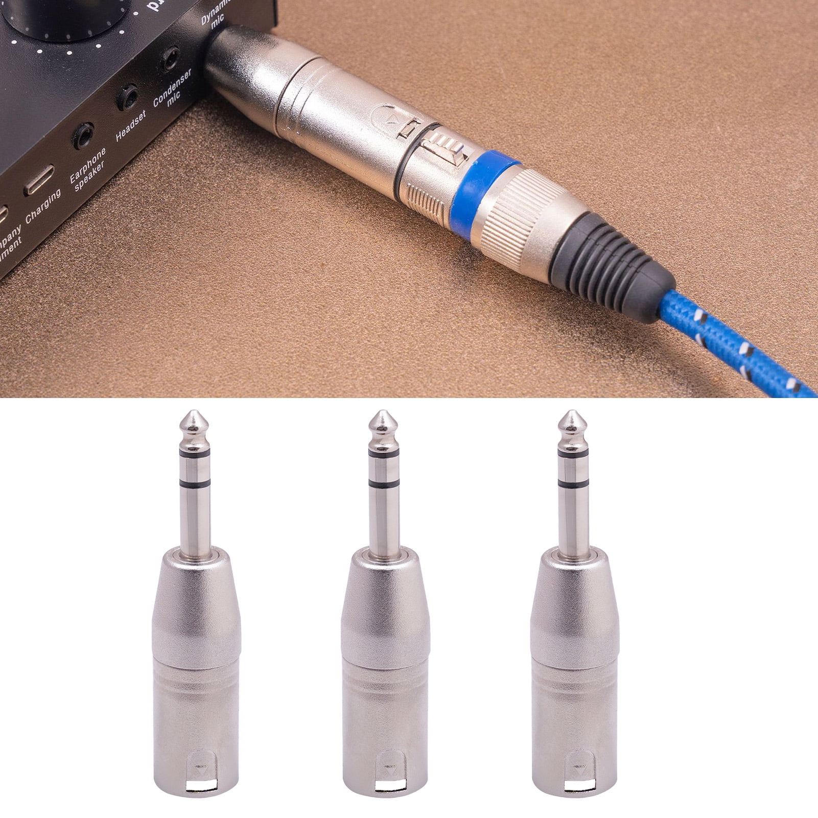 Lifetechs Audio Plug Solid Metal Shielded Stereo Balanced Replacement ...