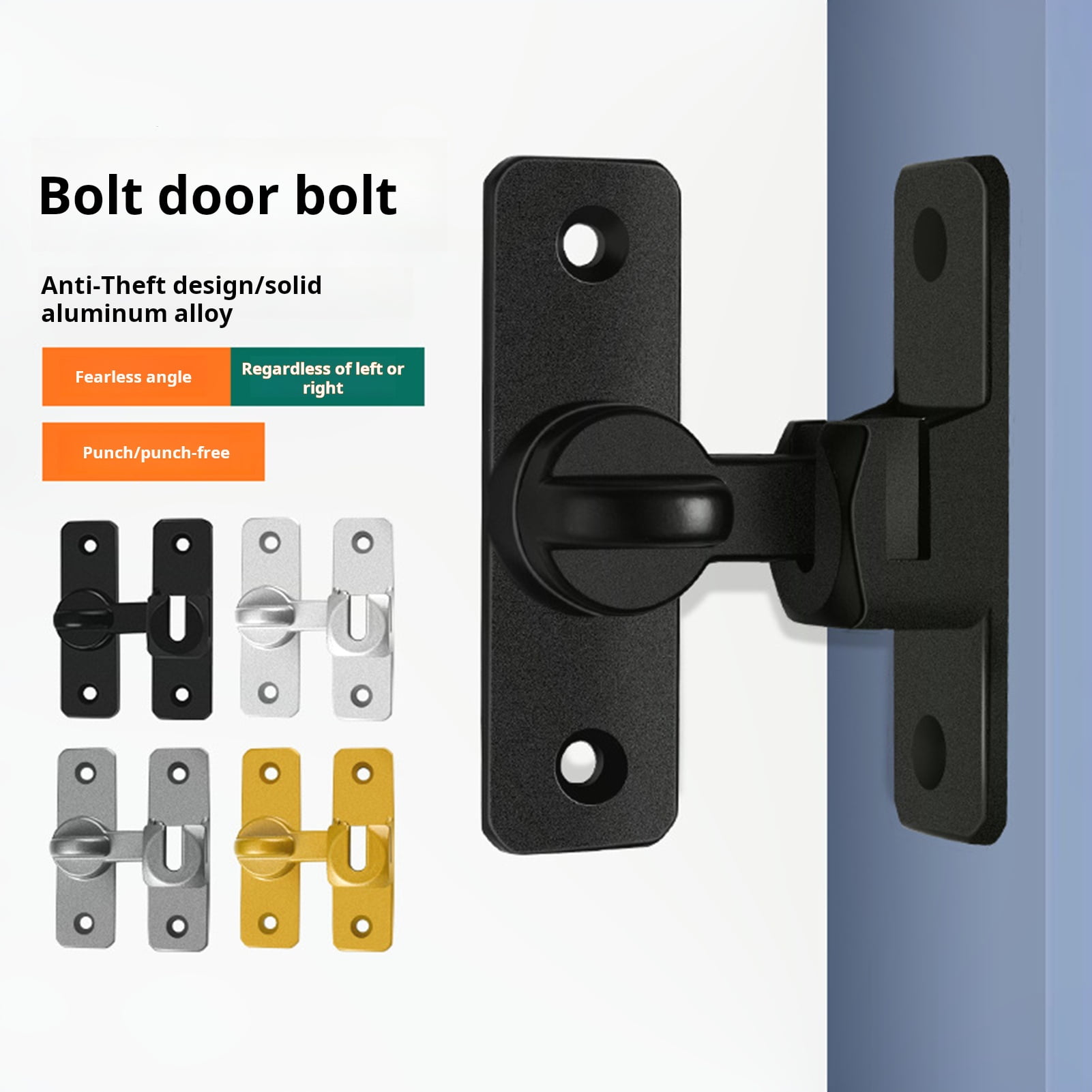 Lifetechs Barn Door Lock Simple Installation Anti-Theft Heavy Duty Bar ...