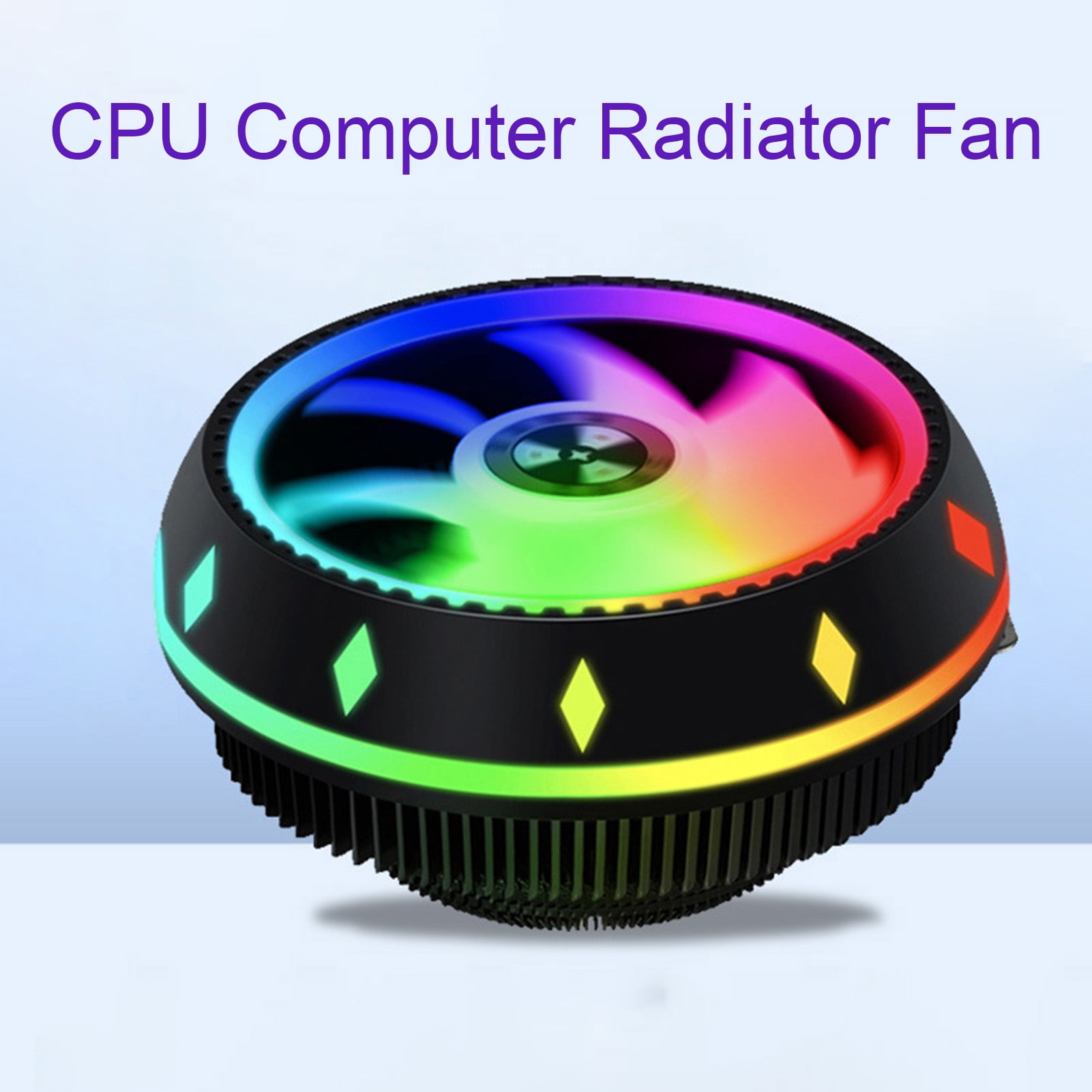 Lifetechs CPU Cooler RGB Lights Large Air Volume Mute Hydraulic Bearing ...