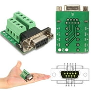 YIOVVOM DB9 Breakout Connector to Wiring Terminal RS232 D-SUB Male Serial Adapters Port Breakout ...