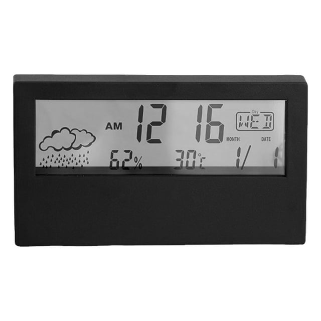 Lifetechs Digital Clock Multifunctional Temperature Display Mute Modern ...