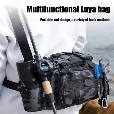 Fishing Caddy Camo XL - Plush Padded Swivel Seat with Ice Fish Stand ...