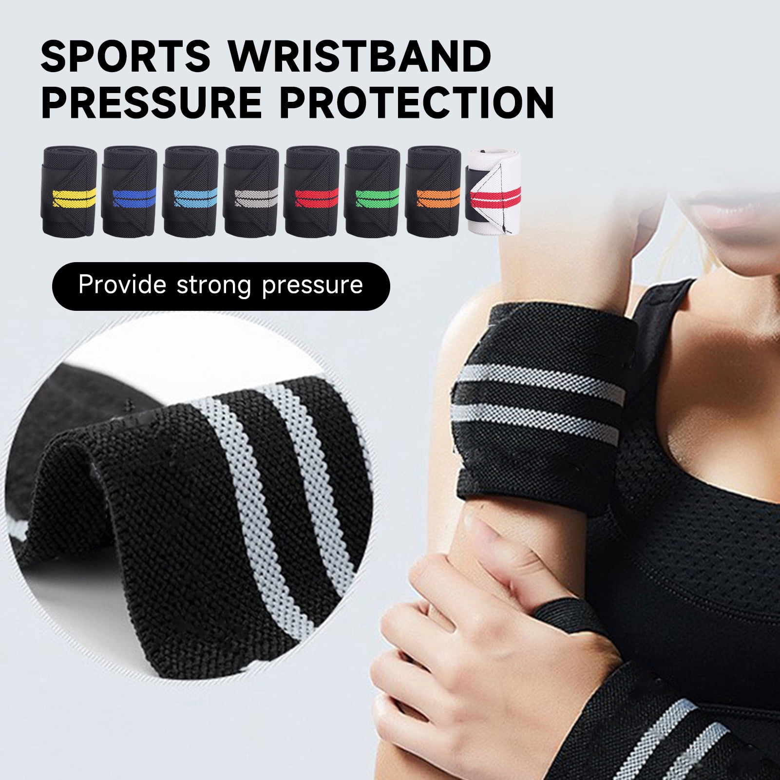 Lifetechs Gym Wrist Brace Lifting Wrist Strap with Thumb Loop Fastener ...