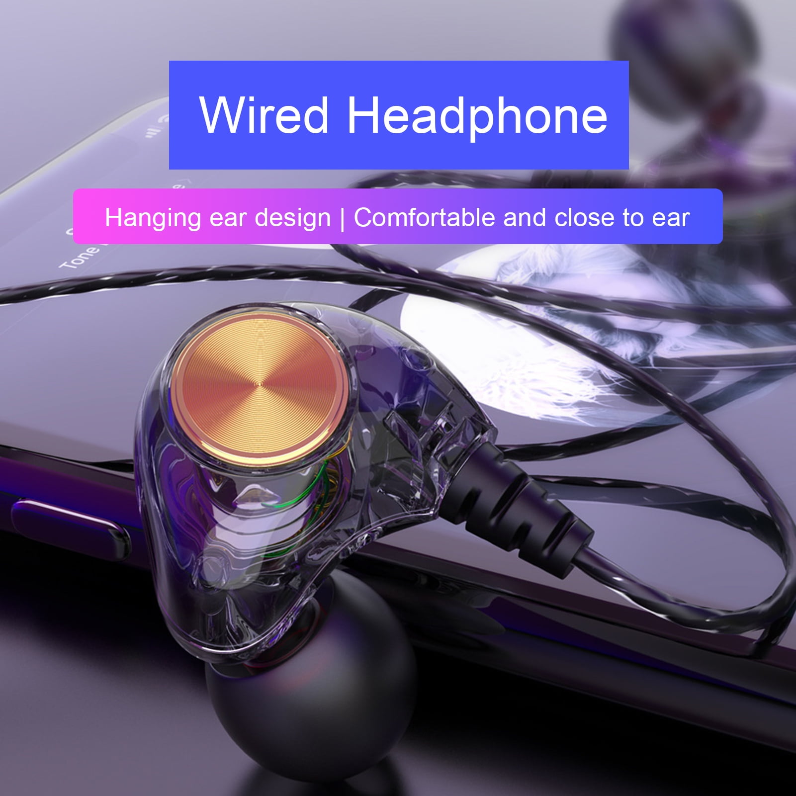 Lifetechs K1 Wired Headphone 3.5mm Interface Stereo Surround In-Ear ...