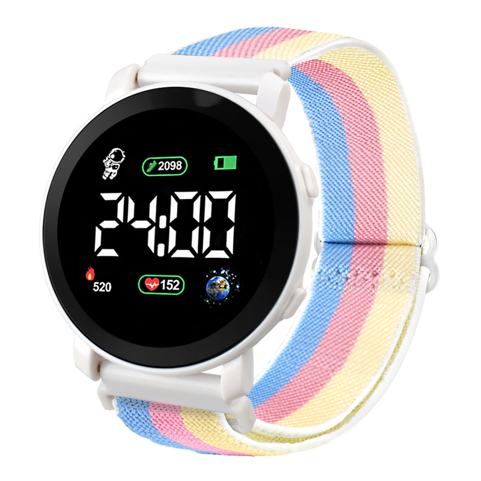 Lifetechs LED Electronic Watch Elastic Band Multifunctional Luminous ...