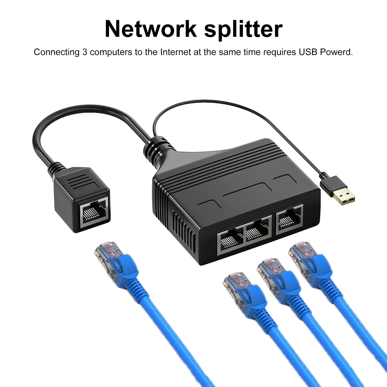 Lifetechs Network Splitter Clear Video Signals 100m Transmission Stable ...