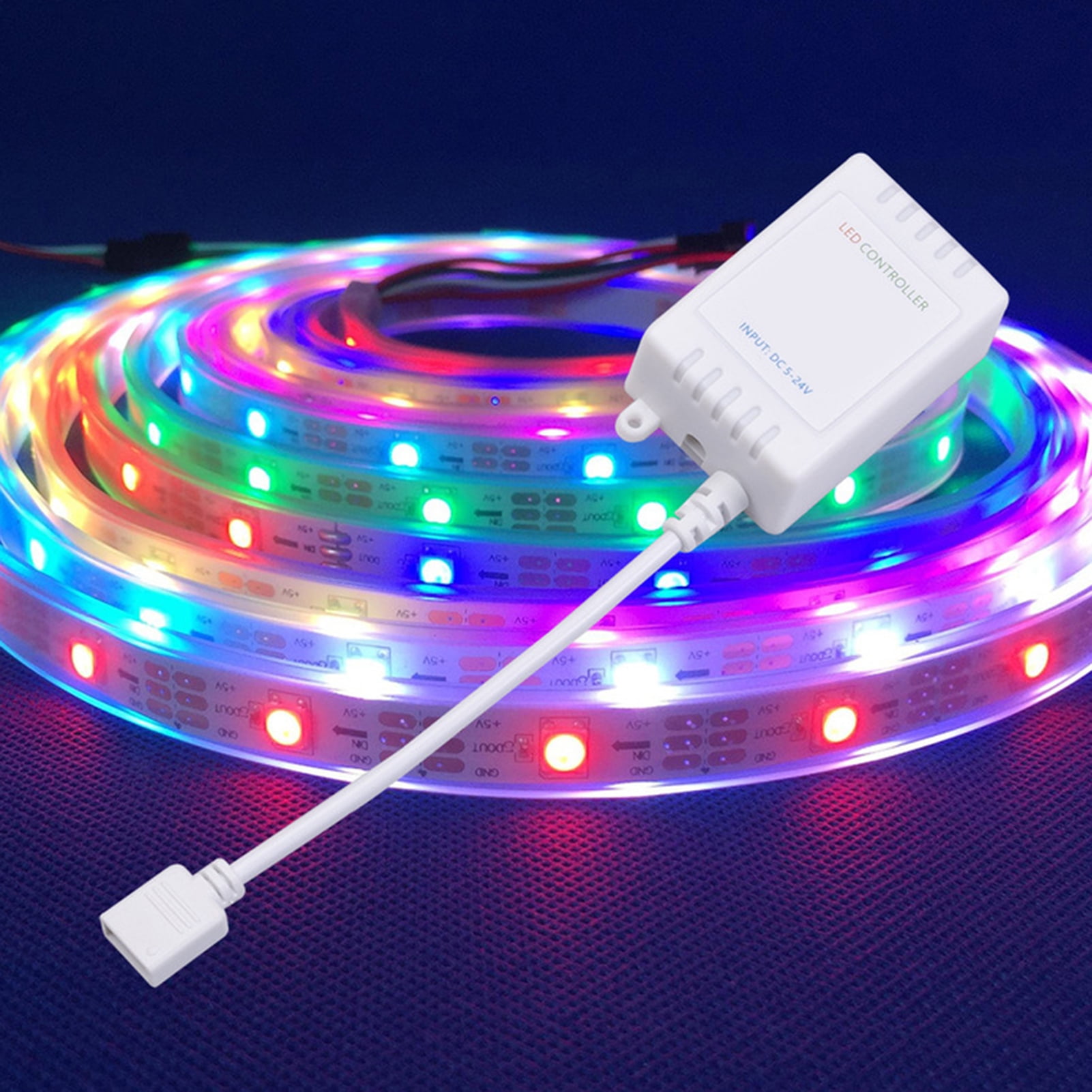 Lifetechs Portable Mobile Phone Bluetooth-compatible Music Colorful LED RGB Light Smart Remote ...