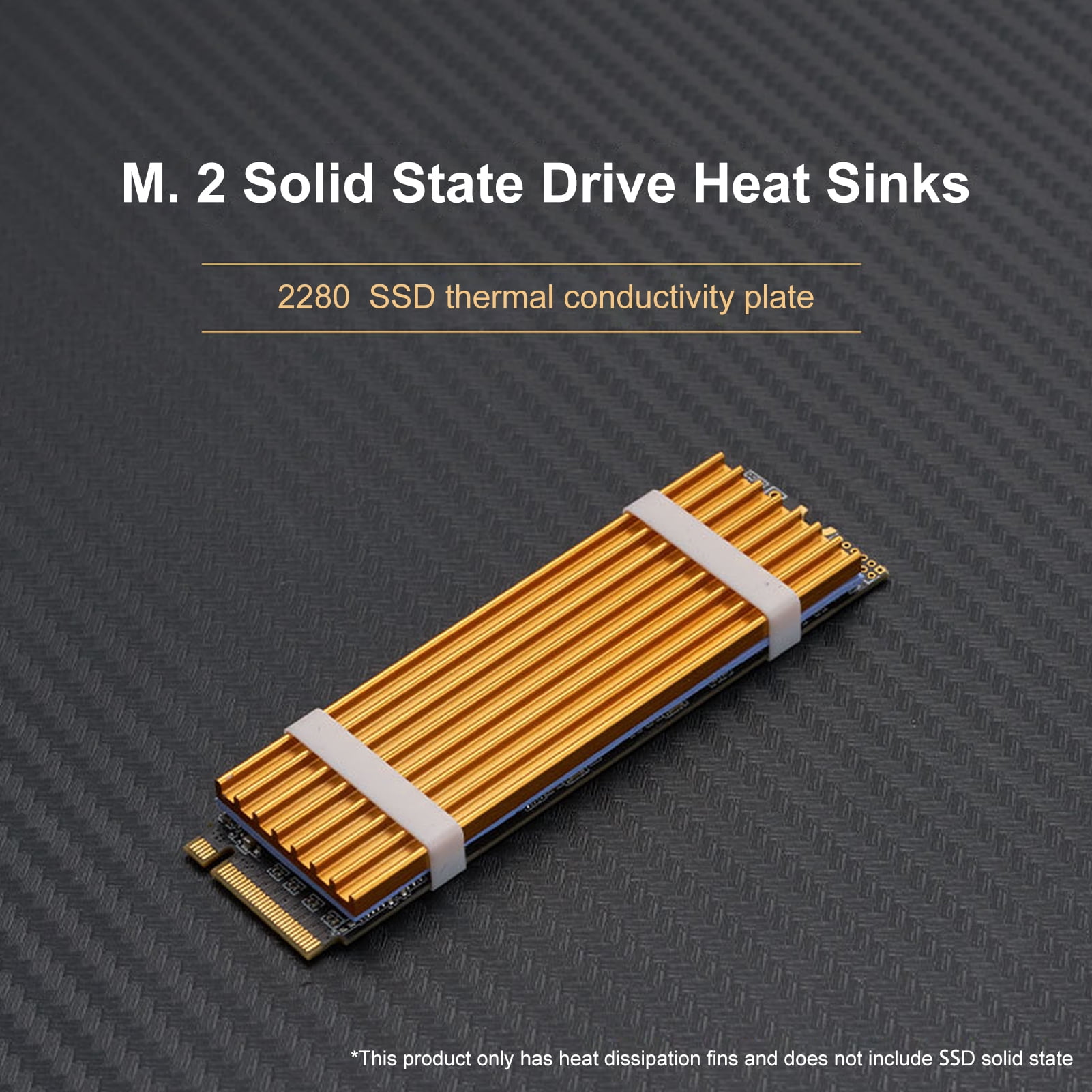 Lifetechs SSD Heat Sink with Screw Thermal Gasket Aluminum Alloy Solid ...