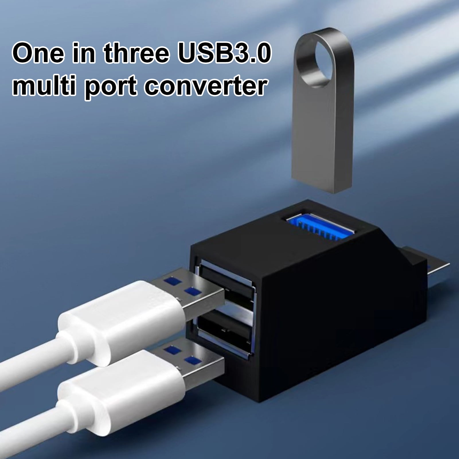 Lifetechs USB 3.0 Hub Portable 3-Port Wireless USB Expander Plug And Play High Speed Data ...
