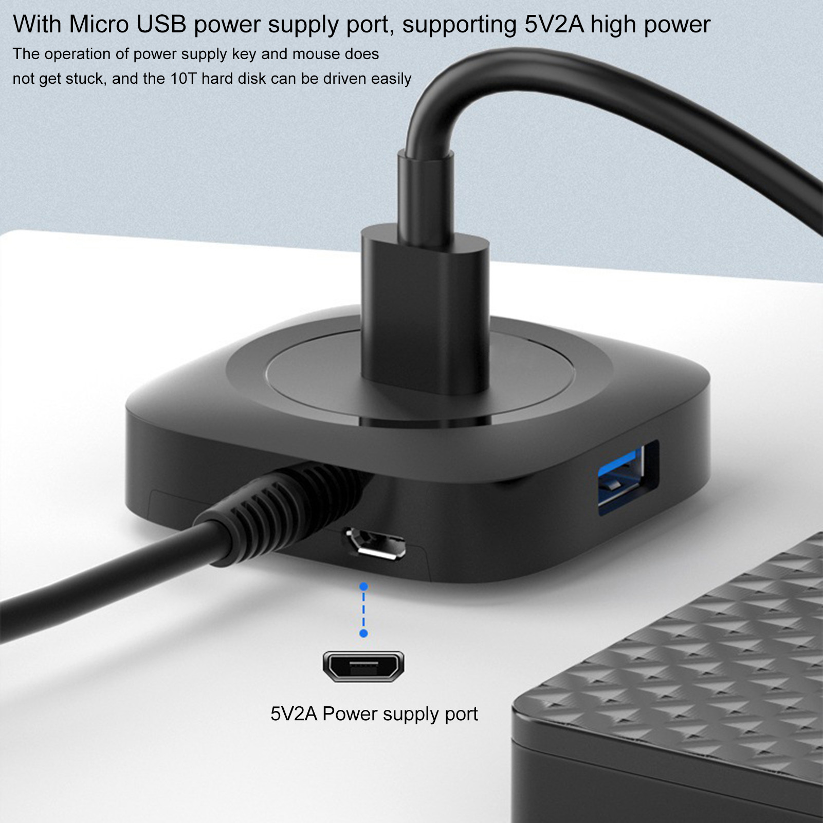 Lifetechs USB Hub 4 in 1 Multifunctional High Speed Anti-interference Sensitive Data ...