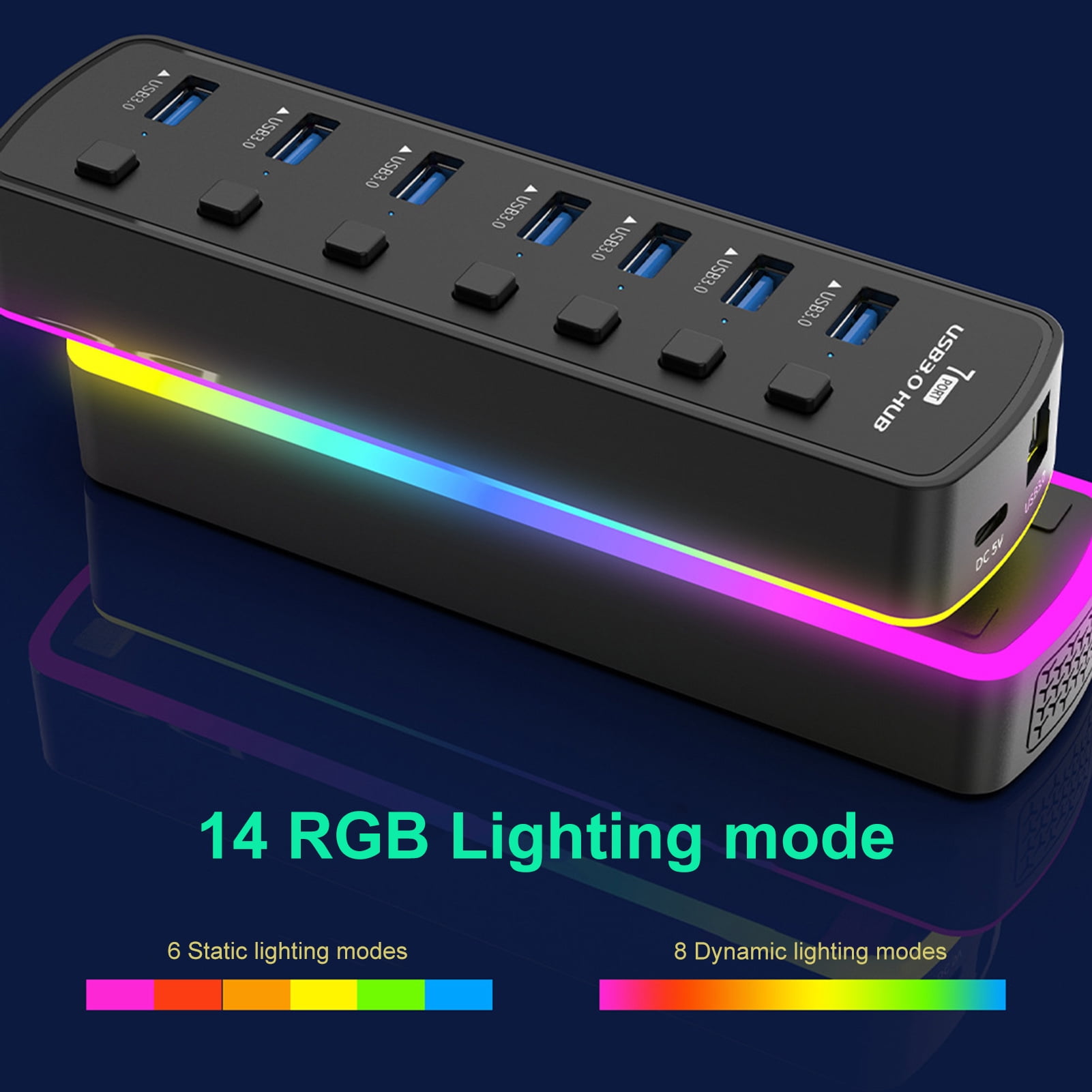 Lifetechs USB Laptop Docking Station 7 in 1 Multiport USB 3.0 ...