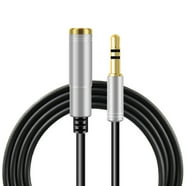 MillSO 3.5mm Female to Female AUX Cable, Stereo TRS Connectors, 6-inch ...