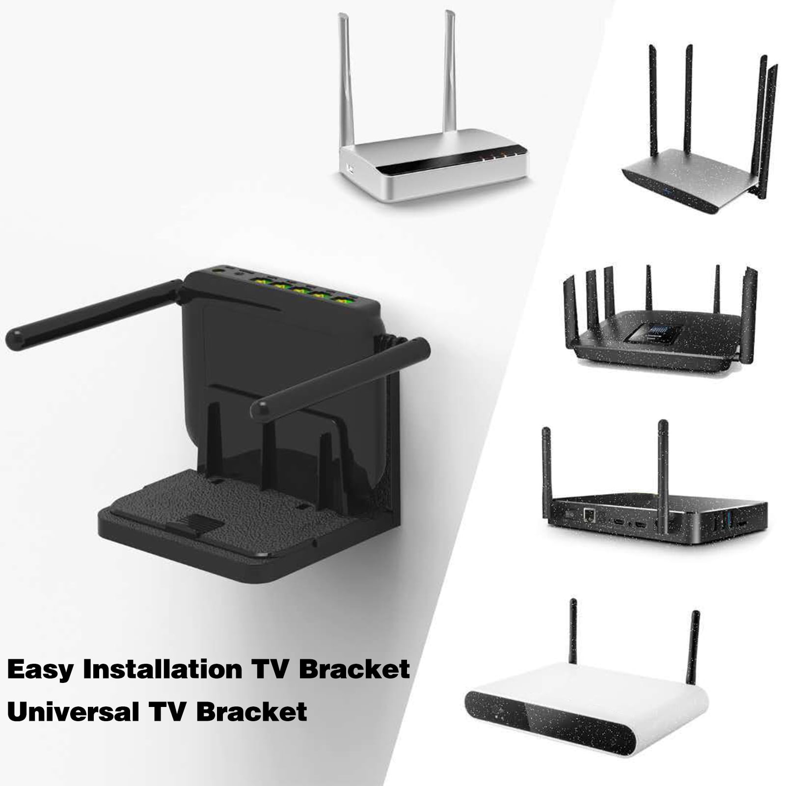 Lifetechs Wall Mount TV Box Mounting Bracket with Hidden Storage Easy ...
