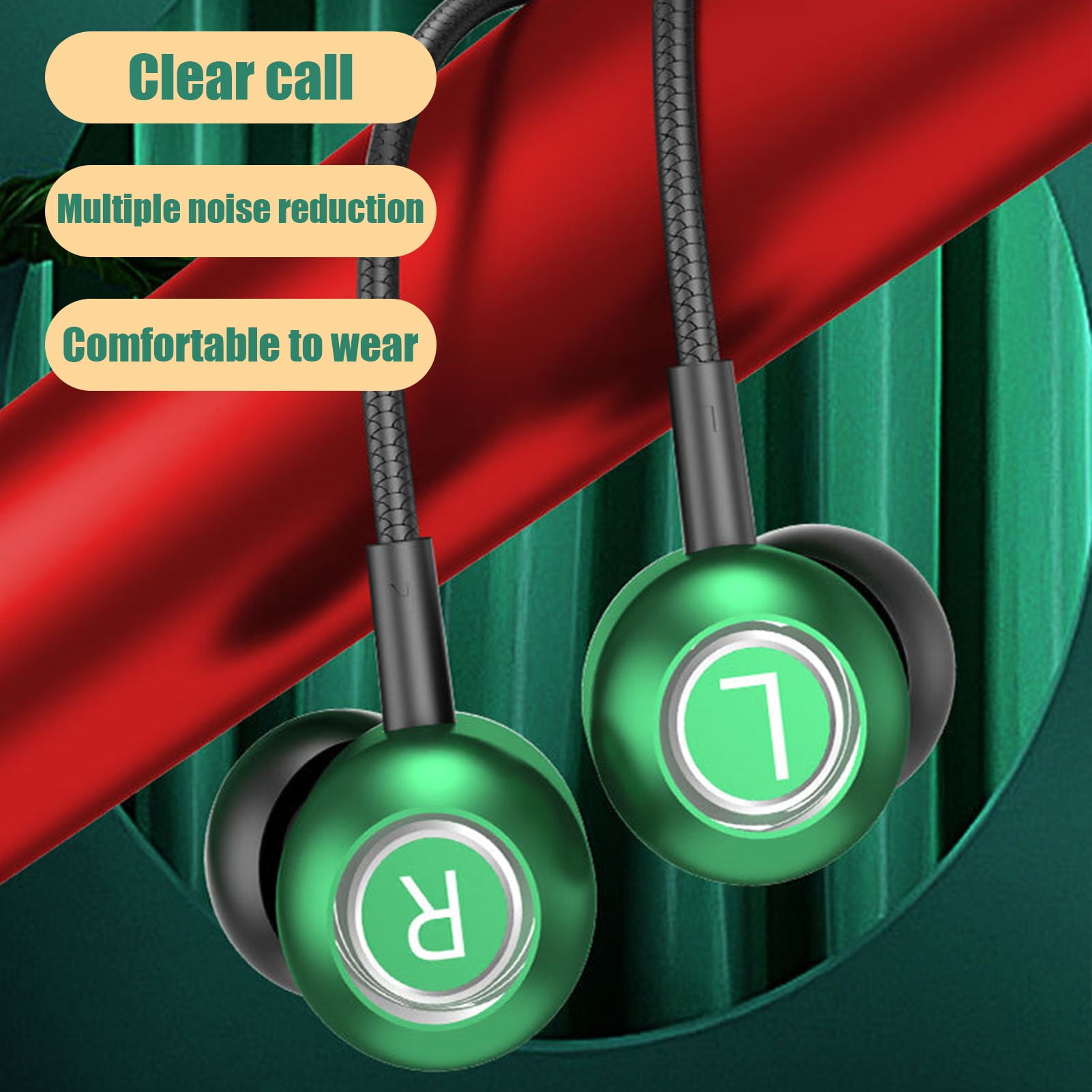 Lifetechs Wired Earphone In-ear HiFi Stereo Sound Elbow Design Type-C ...