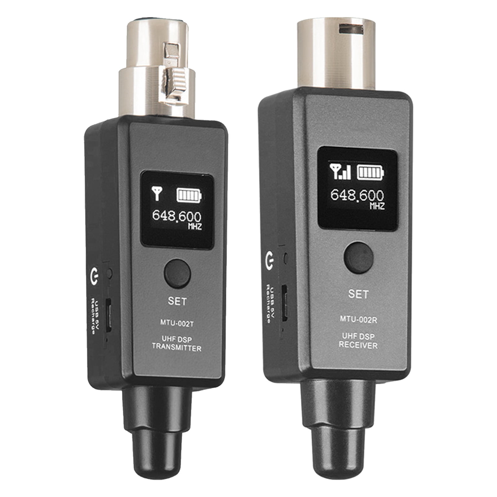 Lifetechs Wireless Microphone Adapter USB Charging U3 Wireless Mic ...