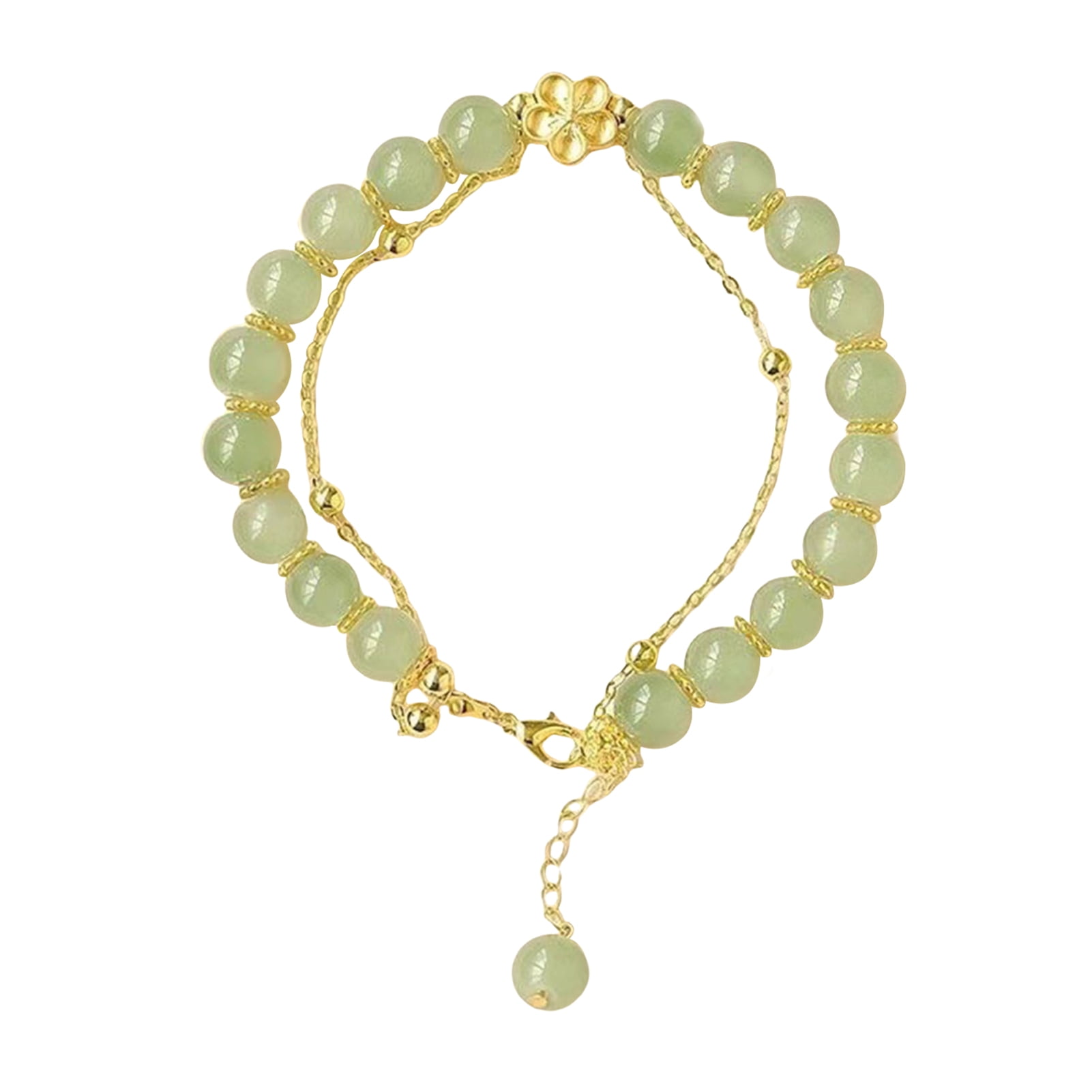 Lifetechs Women Bracelet Double-layered Adjustable Stackable Luster ...