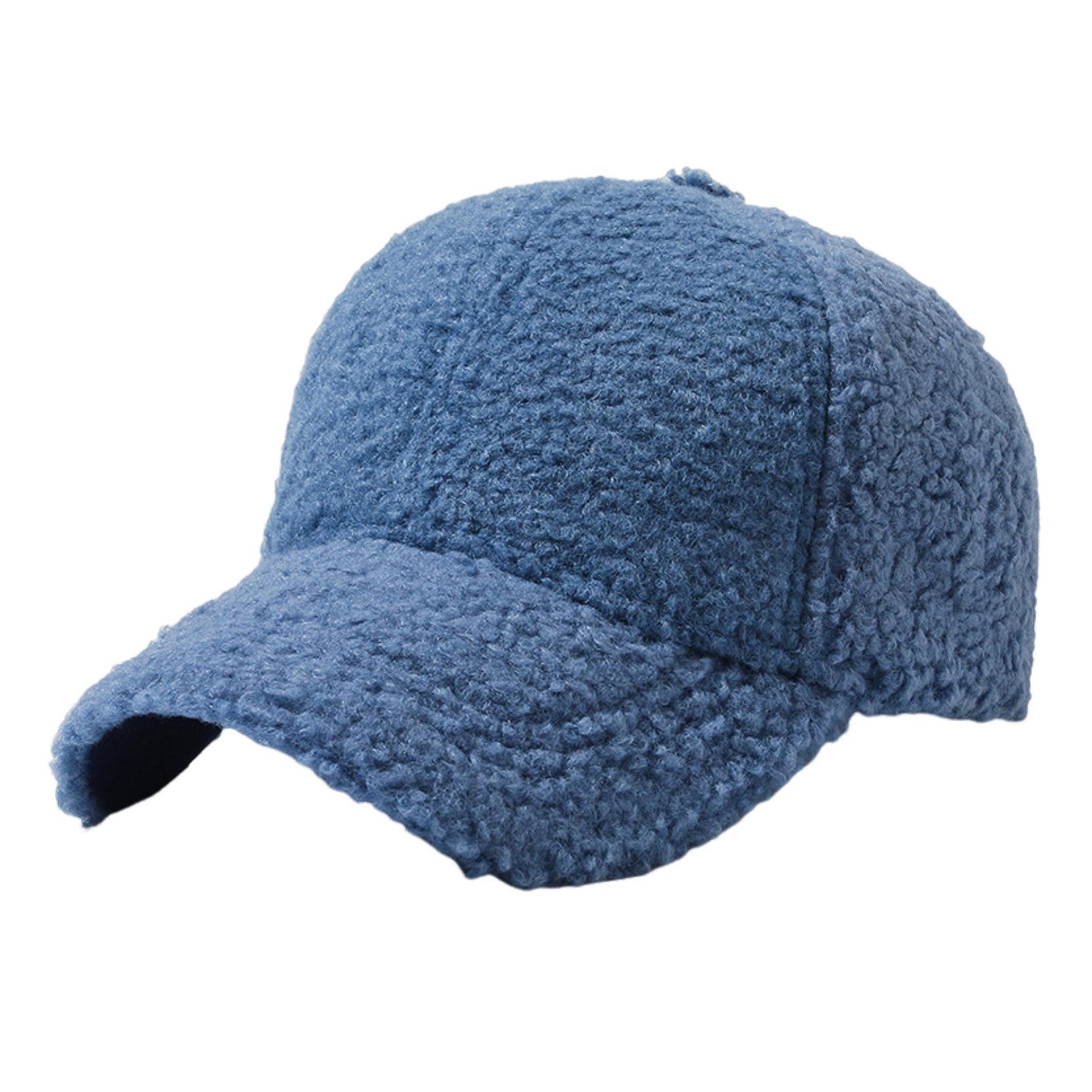Lifetechs Women Winter Baseball Hat Long Brim Decorative Peaked Cap ...