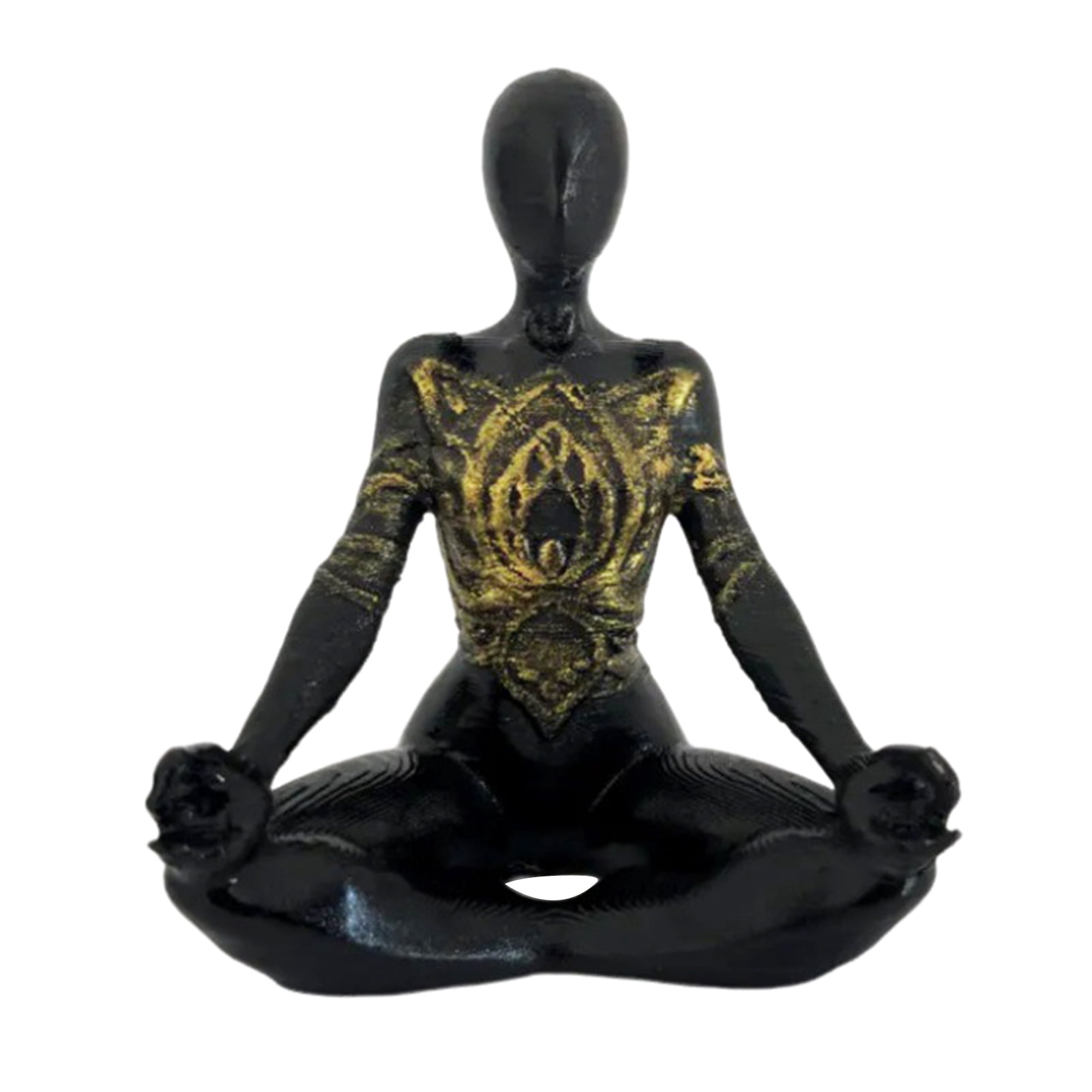 Lifetechs Yoga Figure Statue Resin Zen Yoga Figurine Home Desktop Decor ...