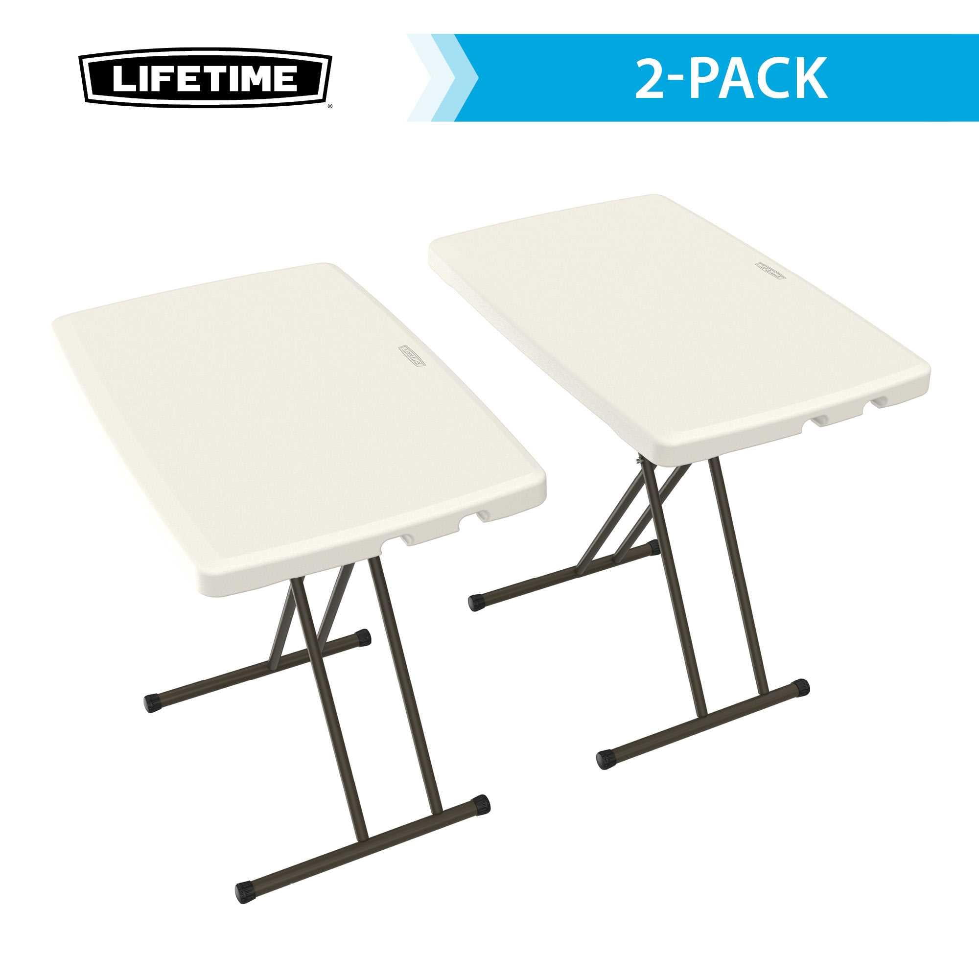 Lifetime 30 in. Almond Personal Table 2-Pack - 80885 - Walmart.com