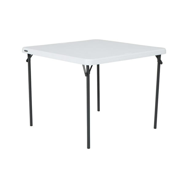 Lifetime 37 inch Square Folding Table, Indoor/Outdoor Commercial Grade ...