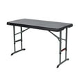 Lifetime Heavy Duty 4-Foot Folding Plastic Adjustable Height Table ...