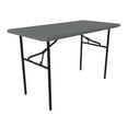 Lifetime 4 Foot Foldable Plastic Rectangle Table, Indoor/Outdoor, Gray ...