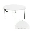 Lifetime 48 inch Round Folding Table, Indoor/Outdoor, Light Commercial ...