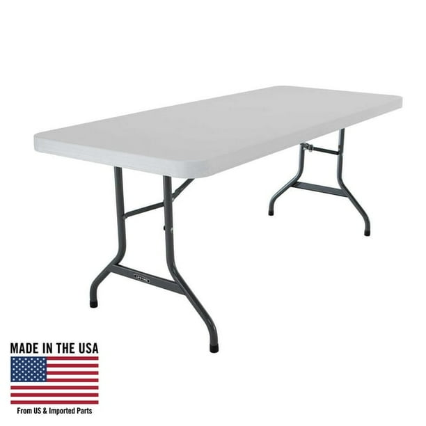 Free Shipping! Lifetime 6 Foot Rectangle Folding Table, Indoor/Outdoor ...