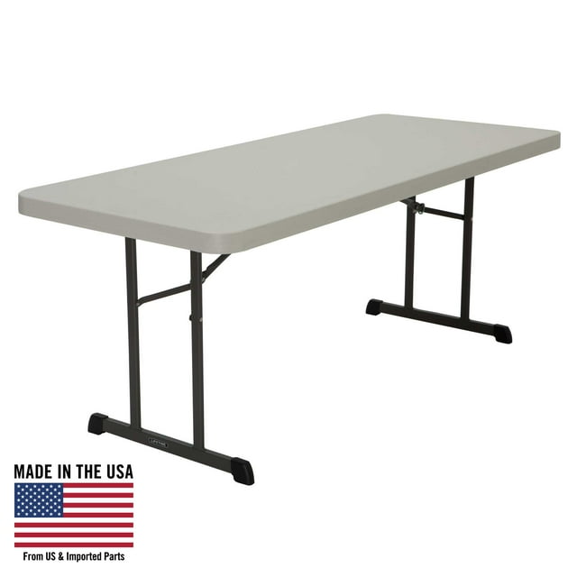 Lifetime 6 Foot Rectangle Folding Table, Indoor/Outdoor Professional ...