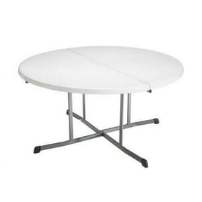 Lifetime 60 inch Portable & Heavy Duty Round Folding Table, Indoor ...