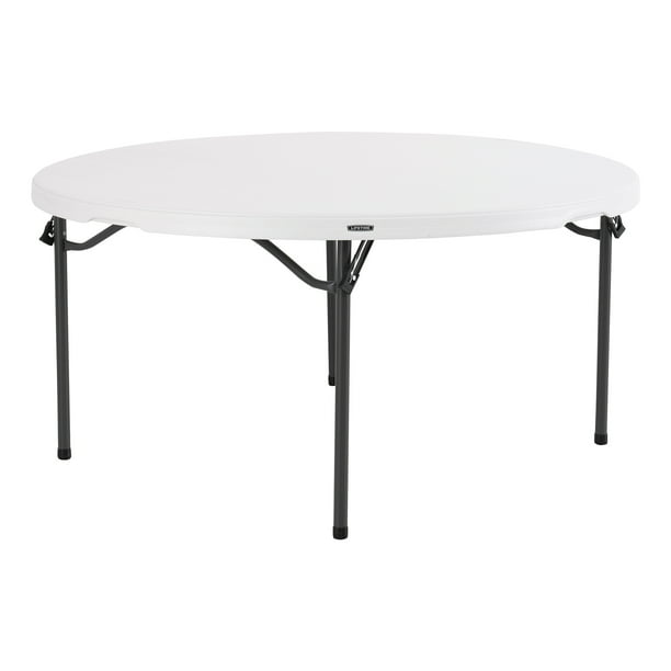 Lifetime 60 inch Round Folding Table, Indoor/Outdoor Commercial Grade ...