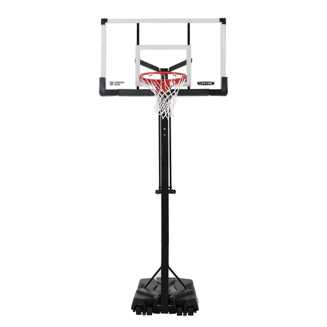 Lifetime Adjustable Height Basketball Hoop System (54-Inch Tempered ...