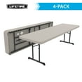 Lifetime 8 ft. Rectangle Folding Table, Indoor/Outdoor Professional ...