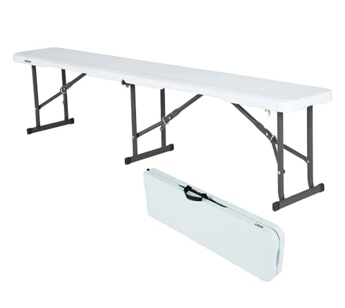 Lifetime 80305 Portable Folding Bench, White - Walmart.com