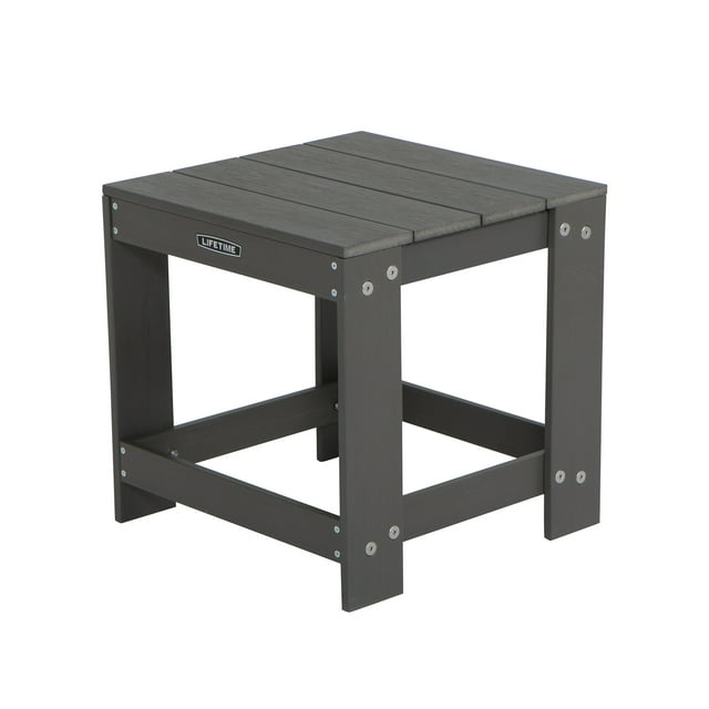 Lifetime Adirondack Outdoor Polystyrene Table, Harbor Gray (60292 ...