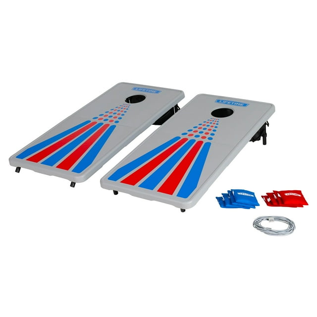 Lifetime Portable Cornhole Game Set for Adults & Kids, Outdoor Tabletop ...