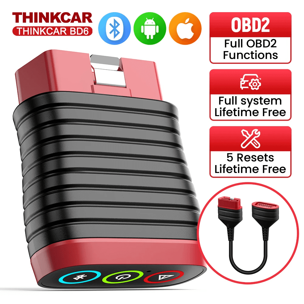 Lifetime Free Update THINKCAR BD6 obd2 Scanner Bluetooth, All System ...